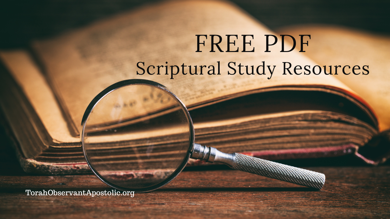 FREE Resources – Torah Observant Apostolics